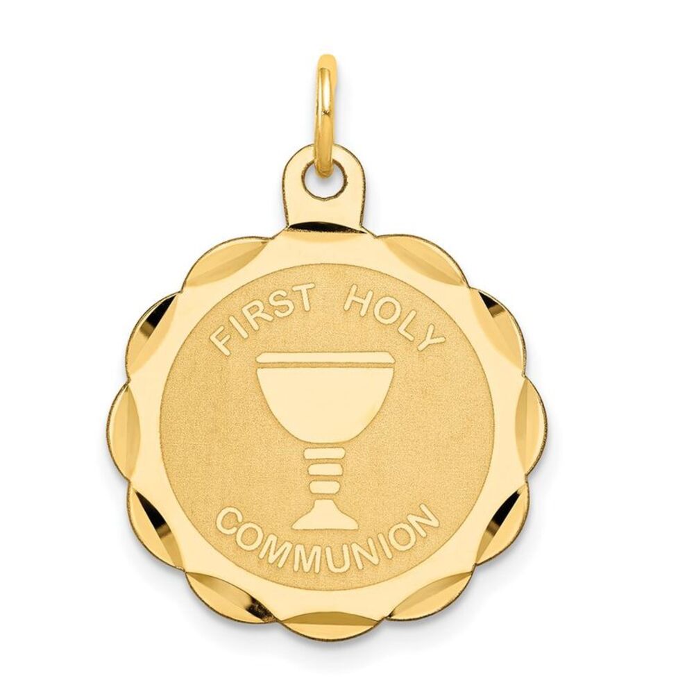Kazi Luxury 14k Yellow Gold First Holy Communion Disc… - Gem